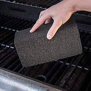 Grill Brick Commercial Grade Grill Cleaning Stone Pumice. For use on Grills, flat tops, griddles, and more. Cleans, Repolishes, and Sanitizes. Effectively Removes Cooked on Dirt, Grime, and Grease.