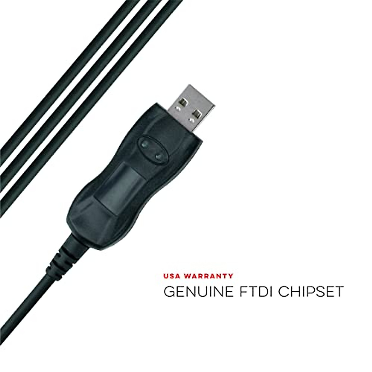 BTECH PC03 FTDI Genuine USB Programming Cable, BaoFeng UV-5R BF-F8HP UV-82HP BF-888S, and Kenwood Radios