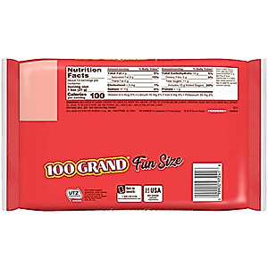 100 Grand Chocolate Bar Fun Size, 11 Ounce