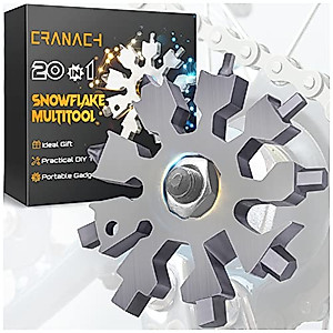 Snowflake Multitool Tools Gifts for Men - Christmas Stocking Stuffers for Men Adults Gifts for Dad Women 20 in 1 Multi Tool Cool Gadgets for Men Portable Screwdriver Mini Pocket Tools for Husband Him