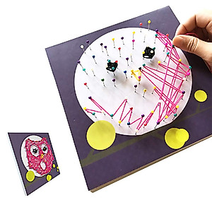 craftstring String Art Kit for Kids and Adults, All-in-One, DIY 2 Large String Art Canvases-Harry Potter and Owl Edition