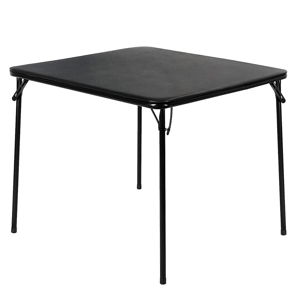 VECELO Portable Folding Card Table Square with Collapsible Legs & Vinyl Upholstery, 1 Piece