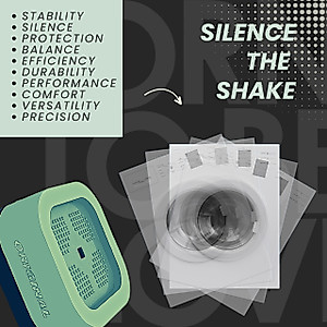 ORBON Anti Vibration Pads for Washing Machine | Washing Machine Feet Anti Vibration | Anti Vibration Washing Machine Support | Anti Vibration Pad Washing Machine | Laser Engraved | Set of 4