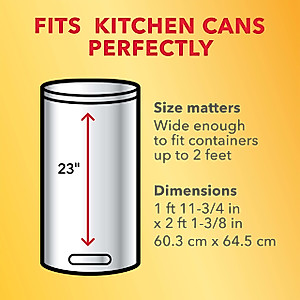 Glad ForceFlex MaxStrength with Clorox Tall Kitchen Trash Bags, 13 Gal, 34 Ct (Package May Vary)