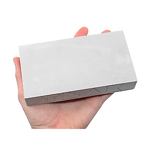 Teak Tuning Monument Series Concrete Fingerboard Obstacle, Big Slab Manual Pad - 5.5" Wide, 3" Long, 1" Tall - Ultra Premium, Super Durable Polymer Modified Concrete - Sterling Gray Colorway