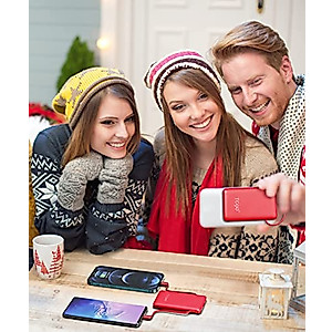 TG90° 2 Pack 6000mah Power Bank Built in Cable Portable Phone Charger Compatible with iPhone Android Phones