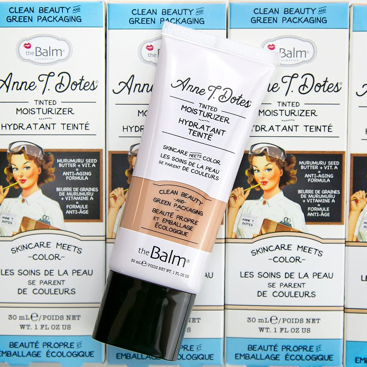theBalm Anne T. Dotes Tinted Moisturizer, 22 (For Light to Medium Skin), 1 fl. oz.