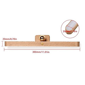 LANDGOO Vanity Lights, Wooden 360° Magnetic Rotatable, USB Rechargeable, Battery Operated, Dimmable LED Lighting Bar for Makeup Mirror, Bedroom, Bathroom, Household (Brown, 1PC)