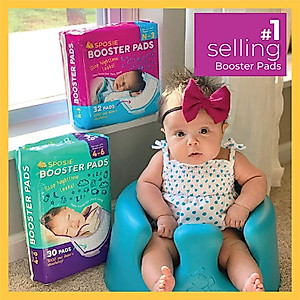 Sposie Diaper Booster Pads - Diaper Pads Inserts Overnight, Cloth Diaper Inserts and Overnight Diapers Size 4-6 and N-3, Diaper Liners Baby Products