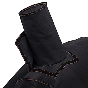 Oklahoma Joe's 2855872P04 Longhorn Reverse Flow Anthem Series Rip-Stop Offset Smoker Cover, Black
