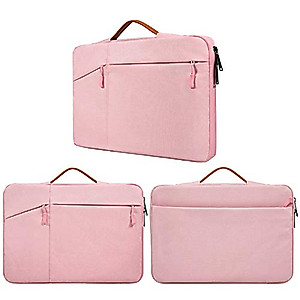 imComor 14-15 Inch Waterproof Laptop Sleeve Briefcase Women Ladies Bag, Pink