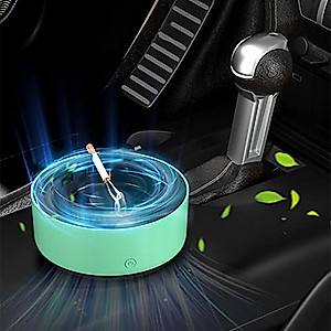 Gecau 2 in 1 A𝚒r Purifier Smokele𝚜𝚜 Ashtray, Aromatherapy Machine, Timing Function, Automatic Shut-Off, Best for Home Car or Office