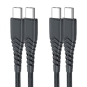 Long USB C to USB C Cable 10FT 2Pack Charger Cord for Samsung Galaxy S23/S22 Plus/S22 Ultra/S21/S23+/S22 Ultra/S20 FE 5G,Note 10/20/20 Ultra,Z Flip 3 4,Fold 3 4,Pixel 6 7 Pro,60W Fast Charge Charging