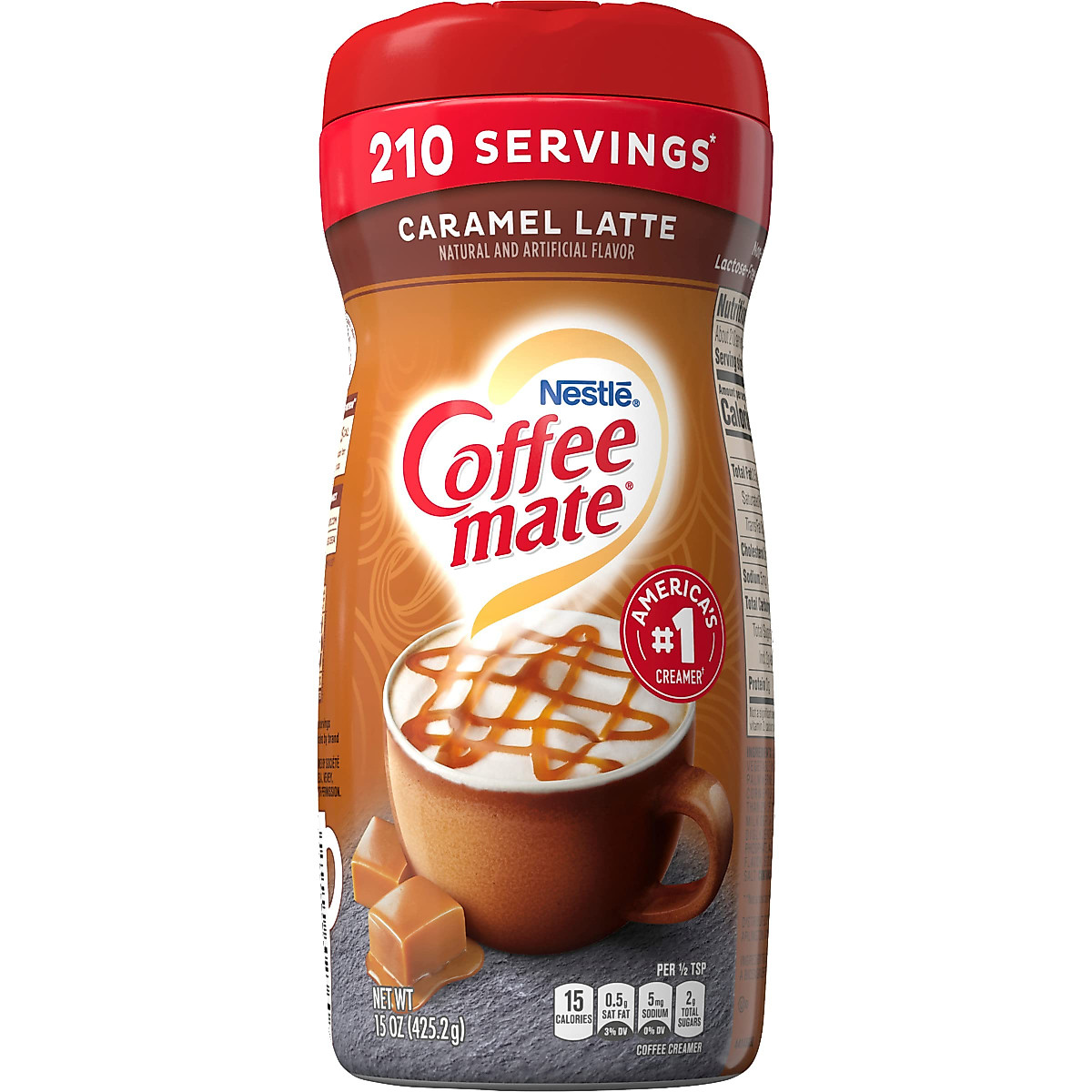 Nestle Coffee Mate Coffee Creamer Salted Caramel Latte 6 Pack (15 Oz)