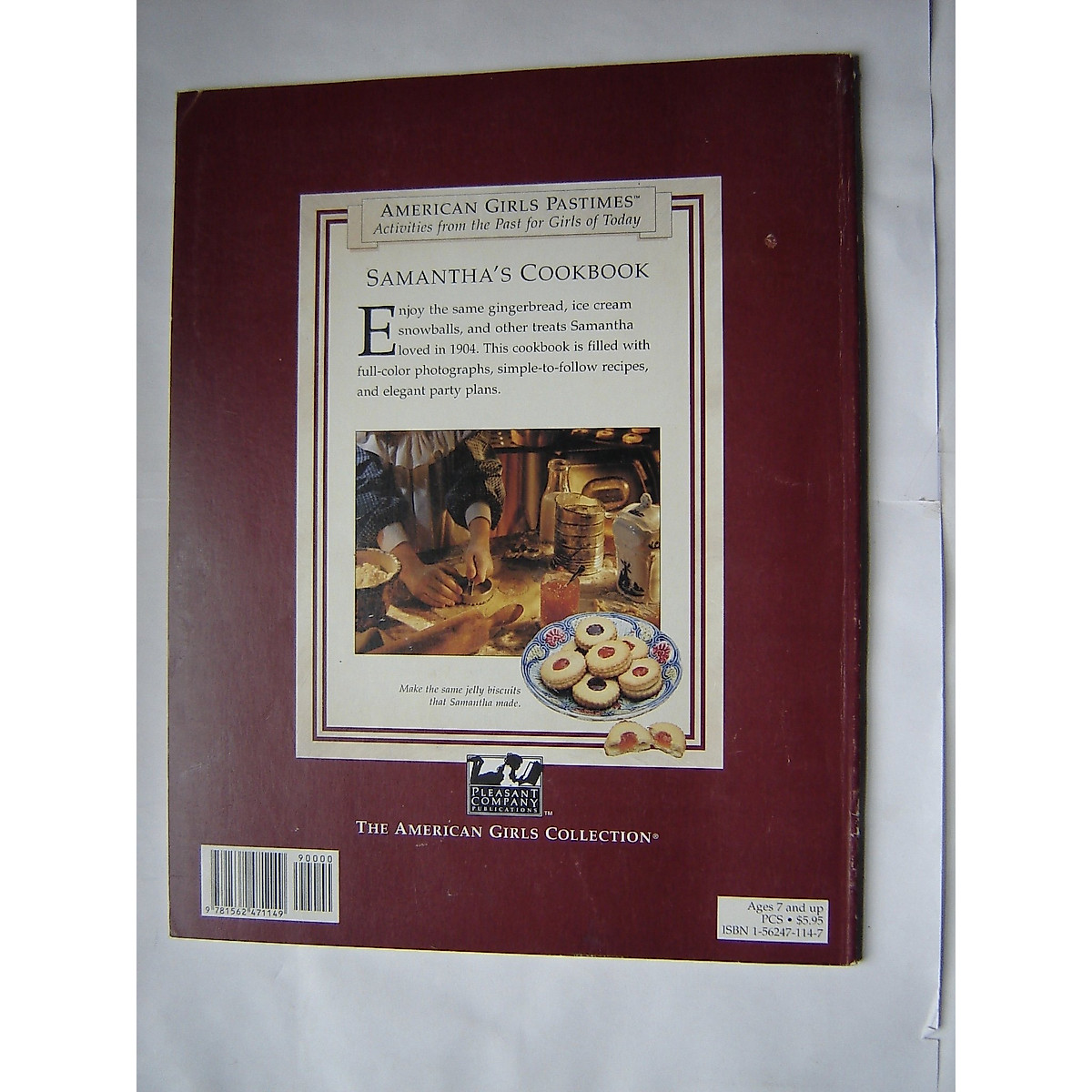 Samantha's Cookbook: A Peek at Dining in the Past With Meals You Can Cook Today (American Girl Collection)