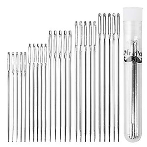 Mr. Pen- Large Eye Needles for Hand Sewing, 50 Pack, Assorted Sizes, Sewing Needles, Needles, Needles for Sewing, Embroidery Needles for Hand Sewing, Sewing Needles Large Eye, Big Eye Needle