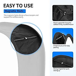NEEWER LED Panel Light Softbox for 480 LED Light - Outer 16.3" x 6.5", Inner 9.1" x 8.7", Foldable Light Diffuser with Black Rim Strap Attachment and Bag for Photo Studio Portrait Video Shooting
