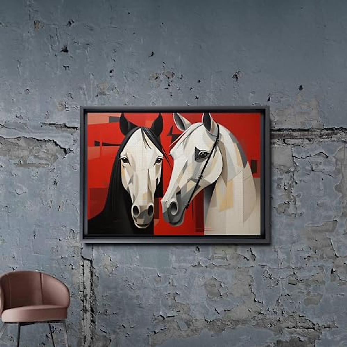 Majestic Black Stallion Galloping In The Clouds, Black Horse On Salt Flats, Canvas Print, Black Horse Print, Black Horse Wall Art