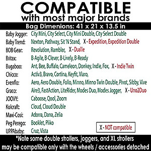 Zohzo Stroller Travel Bag for Standard or Double/Dual Strollers