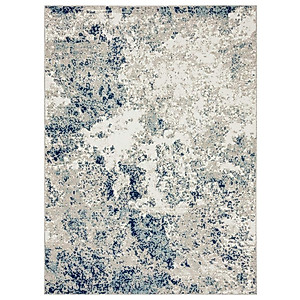 LUXE WEAVERS Rug - Abstract Marble Rug, Affordable Premium Area Rug for Living Rooms, Bedrooms, Dining Areas, Medium Pile, Floor Cover, Soft, Stain Resistant Persian Rug, Ivory / Size 8x10