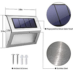 Outdoor Solar Lights for Deck 16 Pack JACKYLED Solar Deck Lights Stainless Steel Solar Lights Outdoor Waterproof Dust to Dawn Solar Outdoor Lights for Fences Steps Path Patio Walkway Garden Cool White