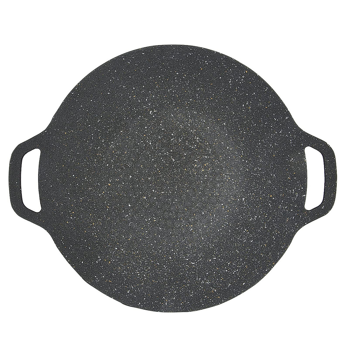 Korean BBQ Pan, Korean Barbecue Grill Pan Round BBQ Grill Pan Korean 6-Layer Coating Curved Shape for BBQ Parties