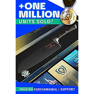 Dalstrong Santoku Knife - 7 inch - Gladiator Series ELITE - High Carbon German Steel - Sheath Included - Razor Sharp Kitchen Knife - Asian Vegetable Knife - NSF Certified