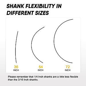 HANSHAN Flexible Installer Drill Bit Fish Bit for Pulling Wire Through Tight Spaces with Minimal Damage 9/16-Inch by 54-Inch
