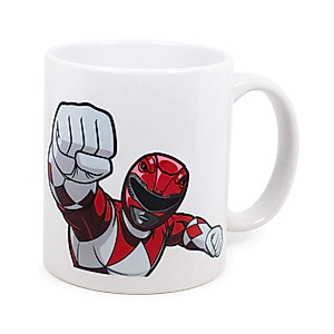 Surreal Entertainment Power Rangers Red Ranger Ceramic Mug Exclusive | Holds 11 Ounces