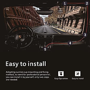 KLUD Front Camera for Car Dash Cam for Trucks 2.4″ Full HD 1080P Car Dash Camera for Cars 170° Wide Angle Loop Recording HD Night Vision WDR Wide Dynamic