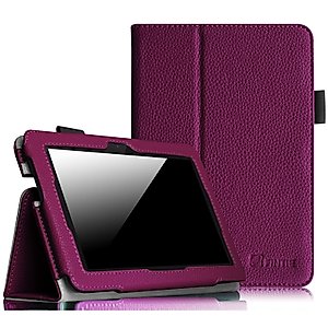 Fintie Folio Case for Fire HDX 7 - Slim Fit Leather Standing Protective Cover with Auto Sleep/Wake (will only fit Kindle Fire HDX 7" 2013), Purple