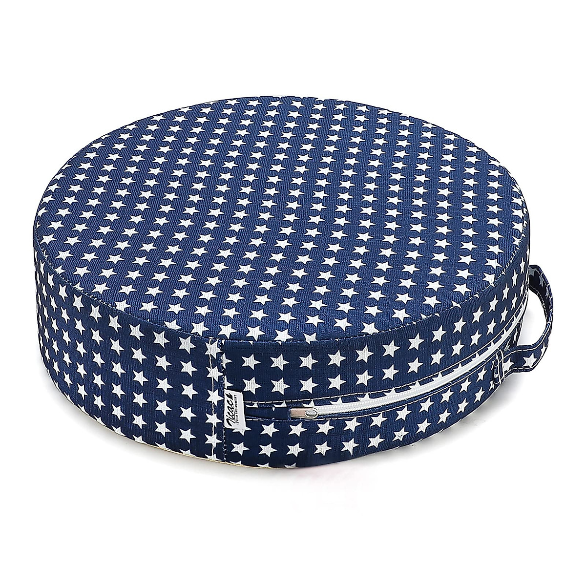 Zicac Kids' Anti-Slip Chair Seat Cushion- Dining Seat Pad Dismountable Round Seat Cushion (Blue Star)