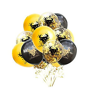 Totority 15pcs Black Garland Gold Ballons Wedding Arch Decor Party Decorations Birthday Balloons Festival Balloons Champagne Birthday Pen Sagittarius Confetti Child Gold Garland