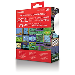 My Arcade Retro Micro Controller Plug and Play Game System with 220 Preloaded Retro Style Games