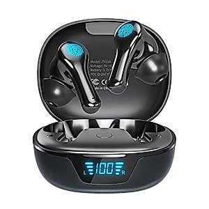 Wireless Earbuds, Bluetooth Headphones 50Hrs Playtime, HiFi Stereo in-Ear Earphones with Touch Control and LED Digital Display & ENC Noise Cancelling, IPX6 Waterproof Ear Buds for iPhone Android