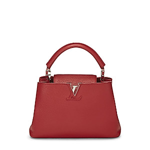 Louis Vuitton, Pre-Loved Red Taurillon Capucines BB, Red