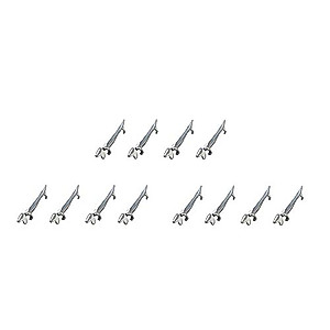 BMTick Silver ‘Hunter’s Dachshund’ Cutlery Rest for Knifes, Forks and Spoons (Set of 12) Knife Rest Set