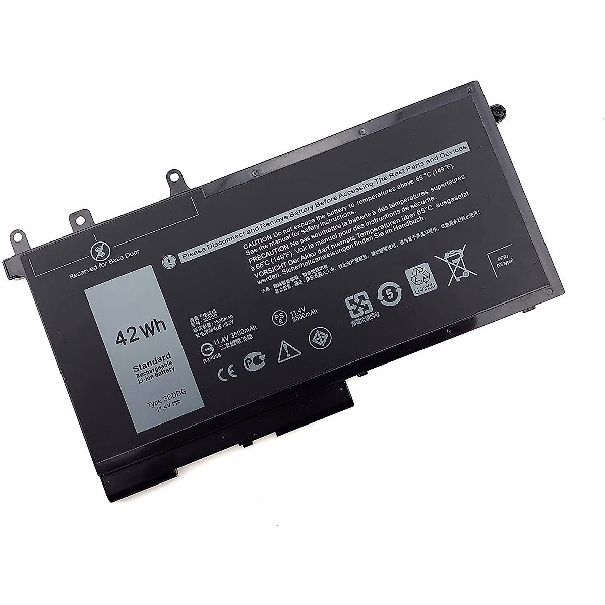 FLIW 3DDDG Replacement Battery Compatible with Dell Latitude E5280 E5480 E5580 5280 5288 5290 5480 5488 5490 5491 5495 5580 5590 Precision 3520 3530 Series 049XH 45N3J 3VC9Y RRJDX [11.4V 42Wh]