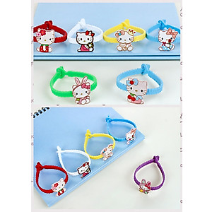 YAOSHUXIAN 15pcs Cartoon Character Bracelets Wristband Bracelets for Birthday Party Supplies Favors Prize Rewards