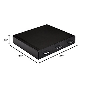 Amazon Basics Coffee Pod Storage Drawer for K-Cup Pods, 36 Pod Capacity, Black