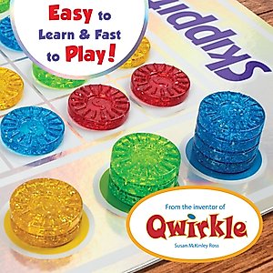 MindWare Skippity – Jump-and-Capture Board Game for 2 to 4 Players – Twist on Checkers – 100pc – Fun for Kids & Adults, Ages 5+