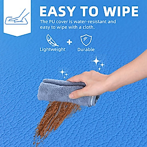 XJD PU Leather Foam Climbing Blocks for Toddlers, Soft Play Climbing for Toddlers, Single Tunnel Climber,Climb and Crawl Activity Playset, Indoor Crawling Gym Equipment for Toddler (Blue Pink)