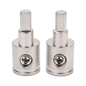 Fydun 2pcs 0 Gauge to 4 Gauge Wire Reducer Amp Input Reducers Amp Input Reducer Adapter High Power Brass Nickel Plated for Car