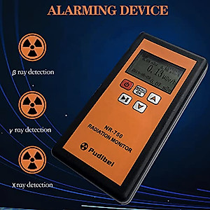 GZHaiTuoSi Nuclear Radiation Detector, NR-750 Household Radioactive Tester, Beta Gamma X-ray Tester,Geiger Counter Radiation Detector,LCD Display with Sound Vibrations Light Triple Alarm Gamma Scout