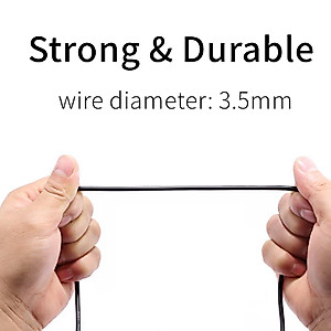 LARRITS Extra Long 15FT USB 2.0 A to Micro B USB Cable 90 Degree Right Angle Charge Cord with 5pc Wiring Clips for Car Dash Cam GPS Navigation DVR Digital Camera Camcorder Security Cam…