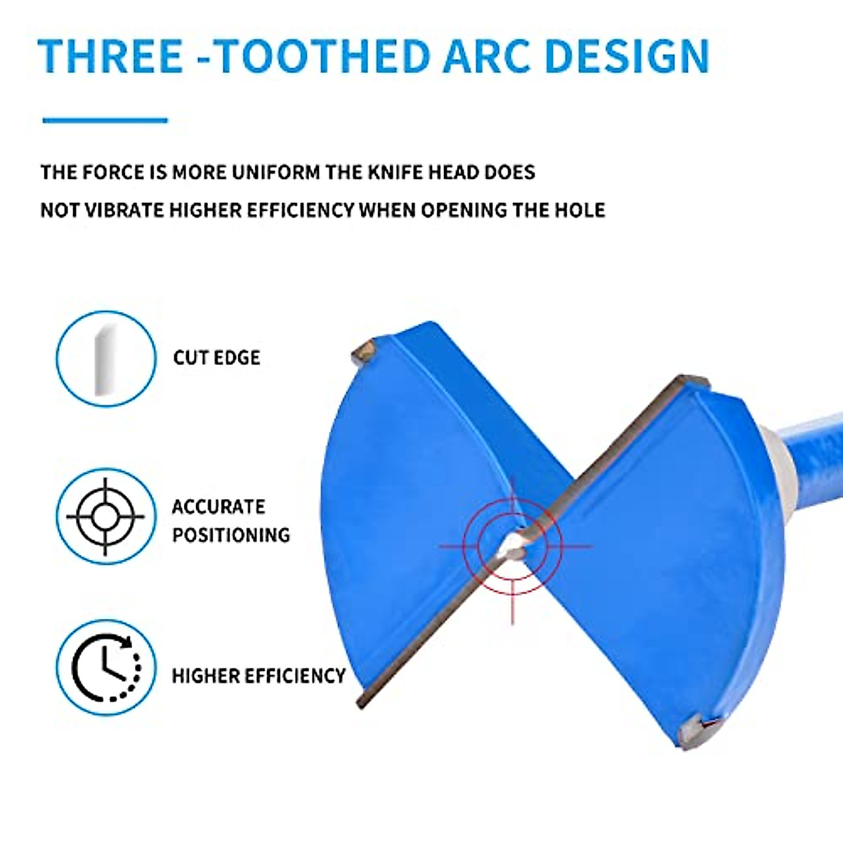 1-1/16" Forstner Drill Bit,Hex Shank Carbide Tipped Wood Drilling Wood Tool Punching Bit(26mm)