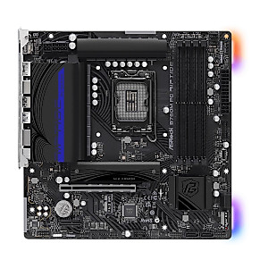 ASRock B760M PG Riptide Intel 12th & 13th Generation CPU (LGA1700) B760 Chipset, DDR5 Micro ATX Motherboard