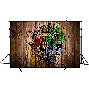 7x5ft Magic Wizard School Backdrop,Magic School Background for Photography Boy Birthday Party Decoration Supplies