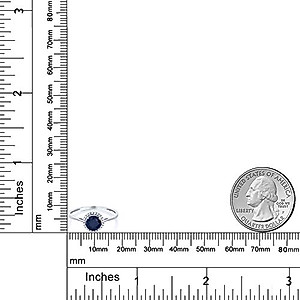 Gem Stone King 10K White Gold Gemstone Birthstone & Diamond Halo Promise Wedding Engagement Ring | Round 6MM | White Gold Ring For Women