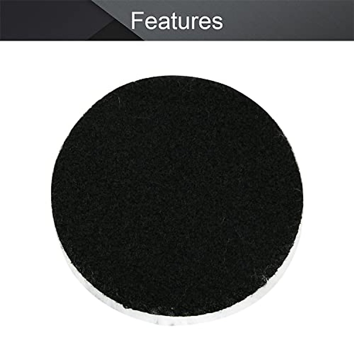 Utoolmart 4" Wool Polishing Pad Hook and Loop Buffing Wheel for Car Auto Orbital Polisher Buffer 2Pcs